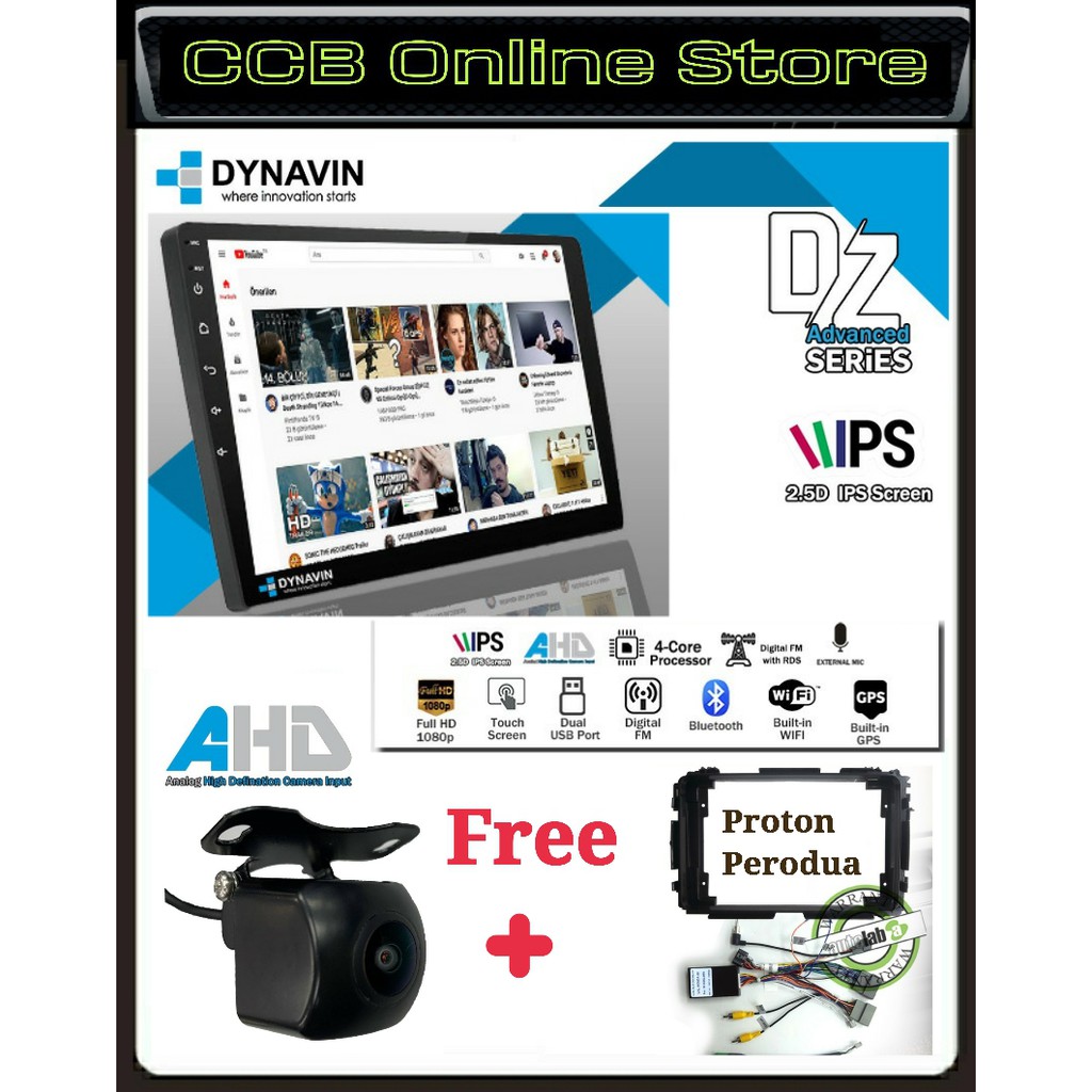 Dynavin DZ2 Advance Series 2GBRAM+ 32GBROM 9"/10" IPS Android Player ...