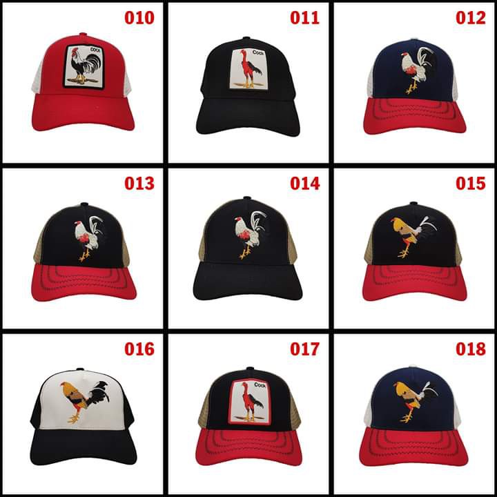 Hat embroidered with fighting chicken logo | Shopee Malaysia