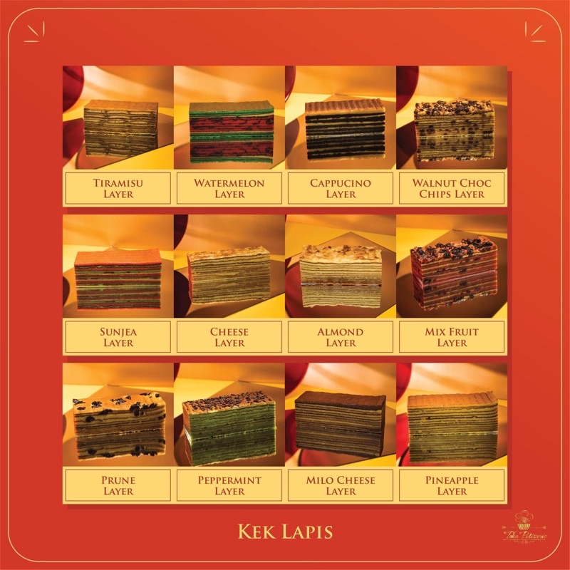 Taka Patisserie Kuching Premium Cake Lapis Kek Lapis Sarawak | Shopee ...