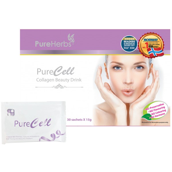 PURECELL COLLAGEN BEAUTY DRINK (30 SACHETS X 15G) | Shopee Malaysia