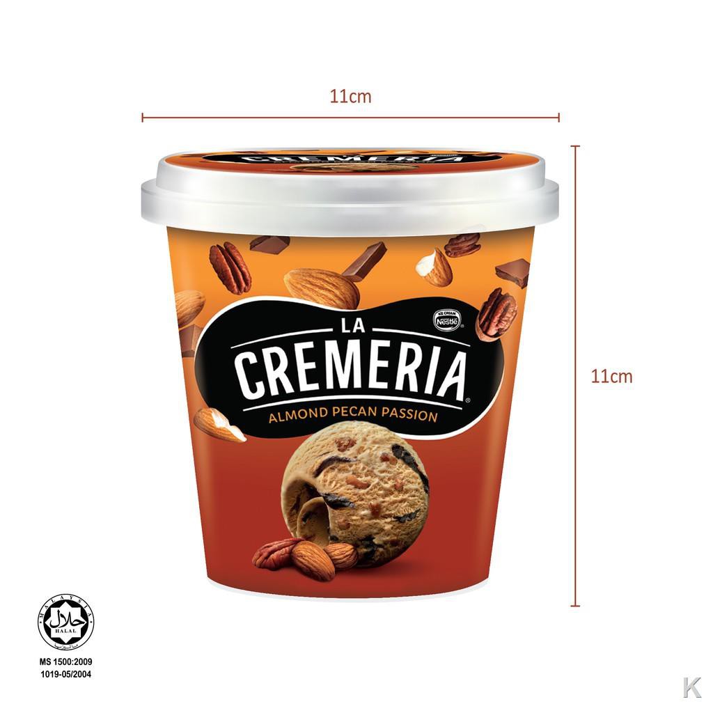 LA CREMERIA Almond Pecan Passion Ice Cream ( 1 Pint, 750ml) | Shopee ...