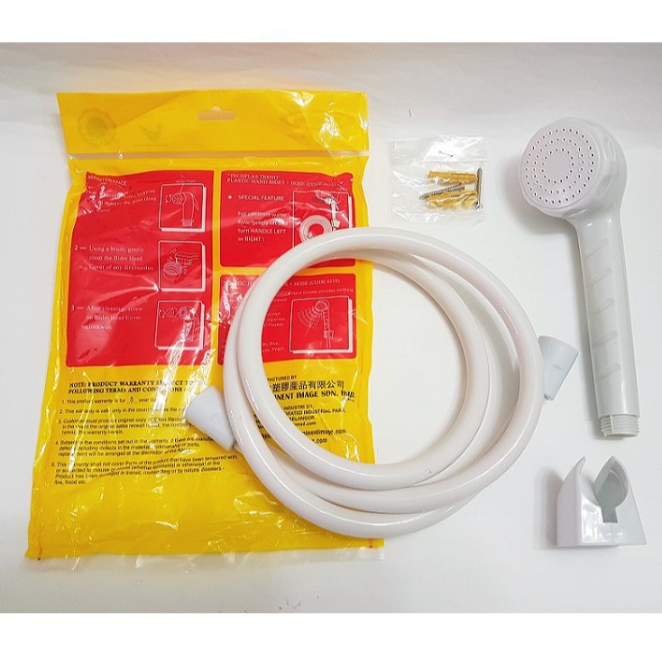 🔥 Ready Stock 🔥 TECHPLAS TREND PLASTIC HANDLE SHOWER HEAD WITH HOSE ...
