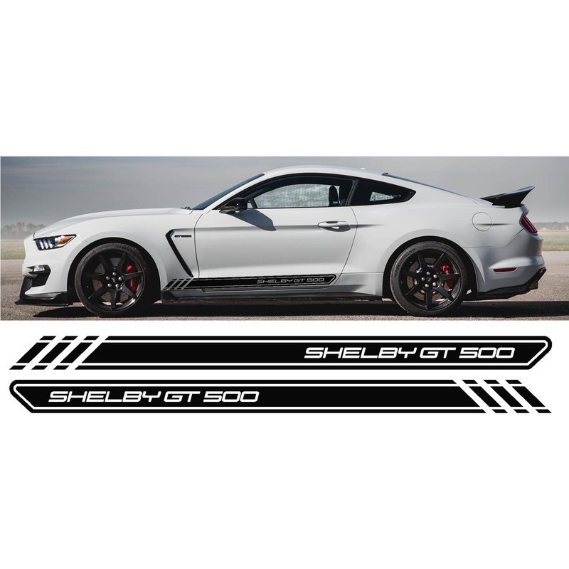 [Ready Stock]K399# Ford Mustang Shelby Gt 500 2 sides Vinyl Stickers ...
