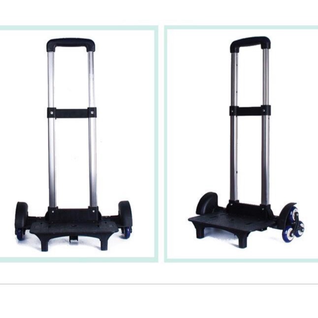 6 Wheels & 2 Wheels Trolley for School Bag Staircase Trolley Backpack ...