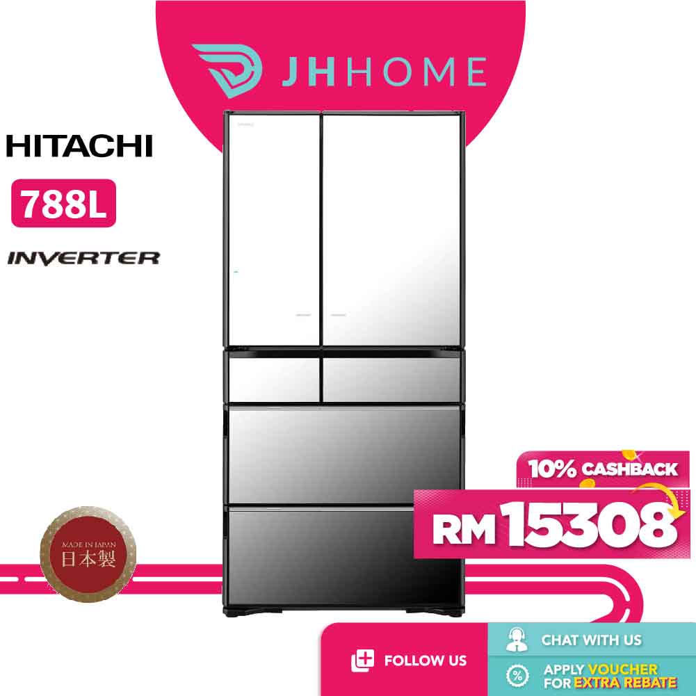 Hitachi Made In Japan 788L 6 Door K Series Inverter Vacuum Compartment ...