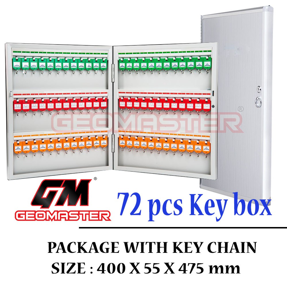 GM 72 Pcs Key Box Key Cabinet , Magnectic Key Box , Peti Simpan Kunci ...