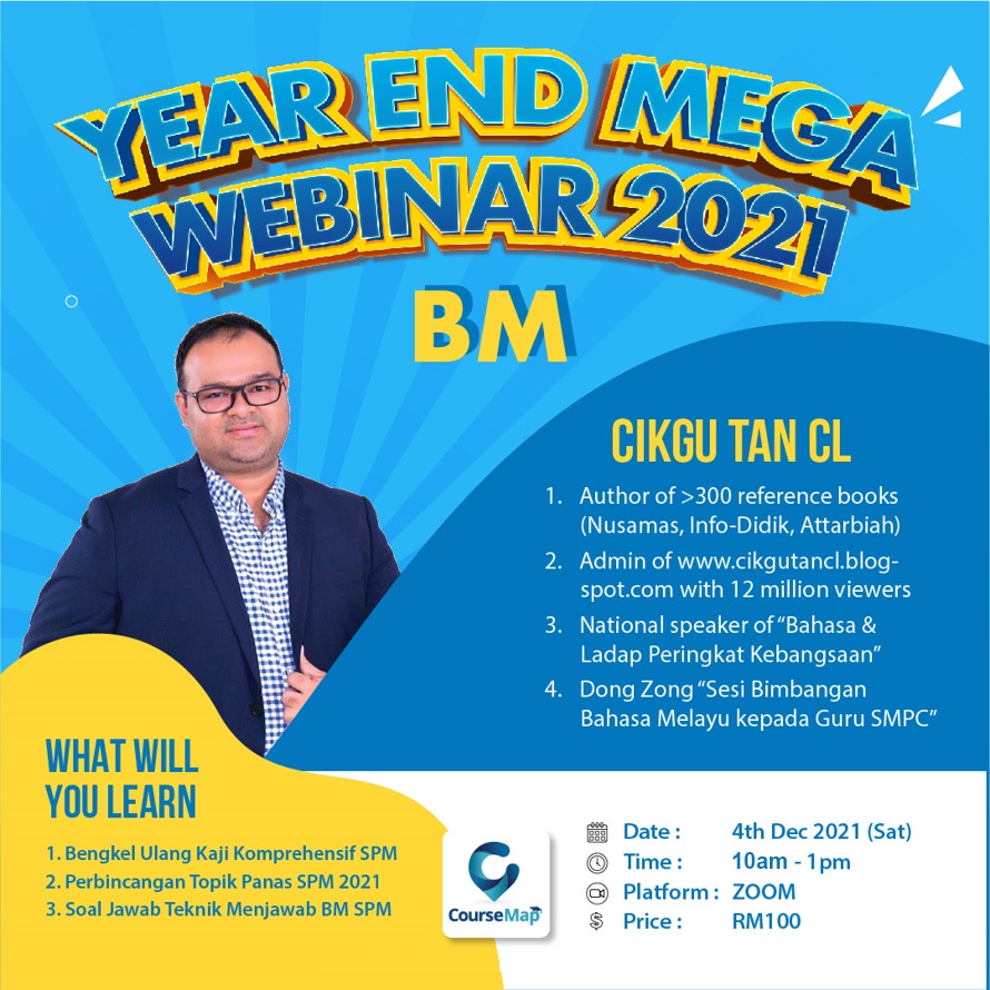 SPM YEAR END MEGA WEBINAR 2021 - BM by Cikgu Tan CL | Shopee Malaysia