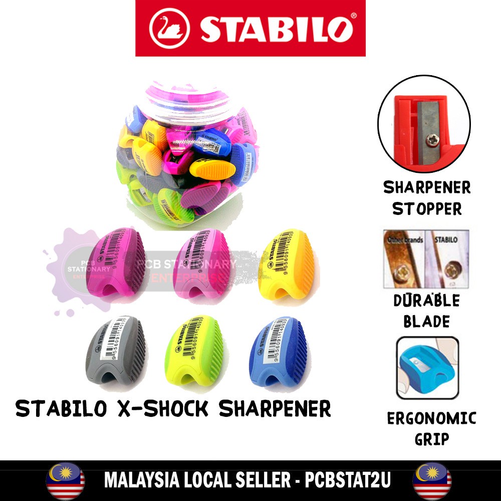 Stabilo X-Shock Pencil Sharpener 4521 - (1's) | Shopee Malaysia