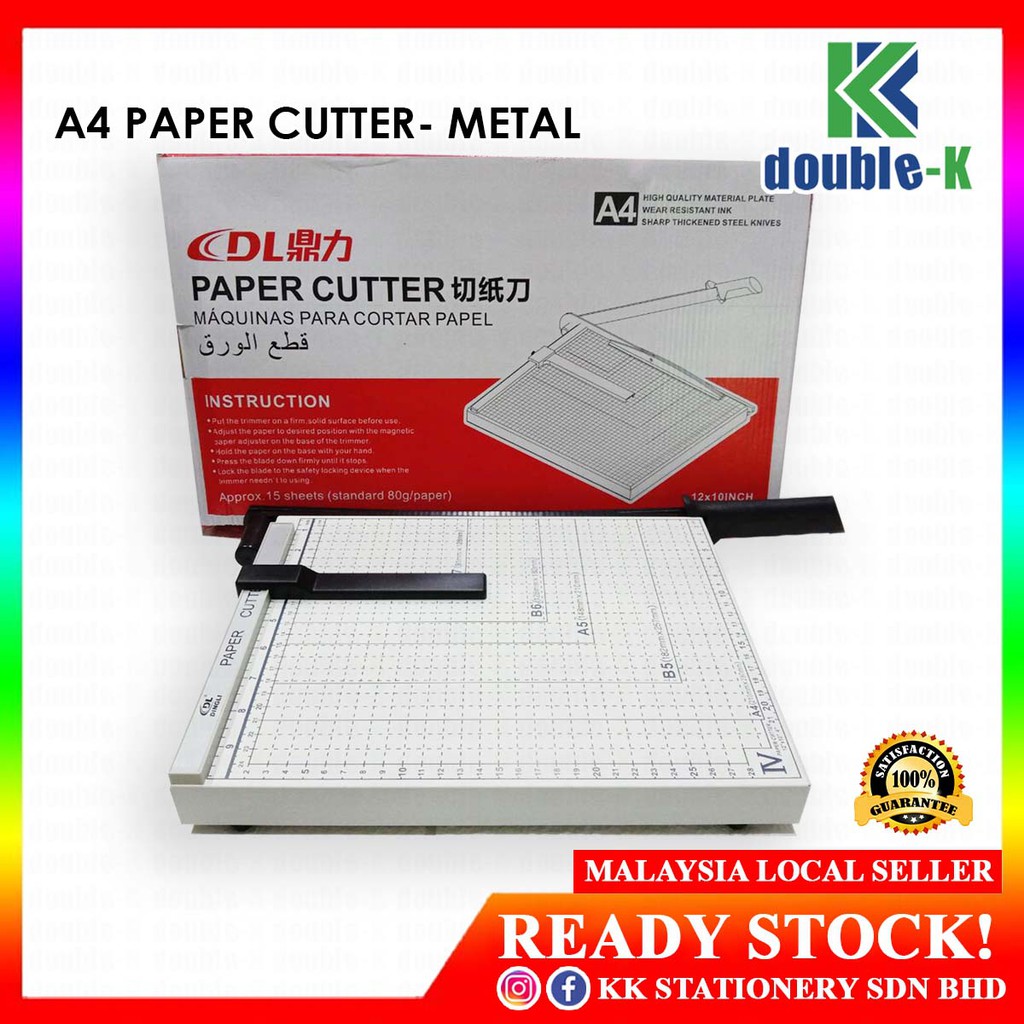 Ding Li DL829-4 A4 Paper Cutter 12"X10" RM49.00/each | Shopee Malaysia