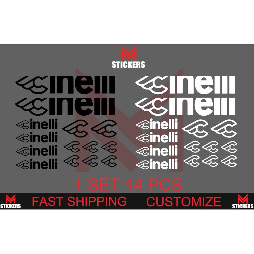 CINELLI BICYCLE DECAL STICKER ROAD BIKE MOUNTAIN CYCLING MTB BICYCLE ...