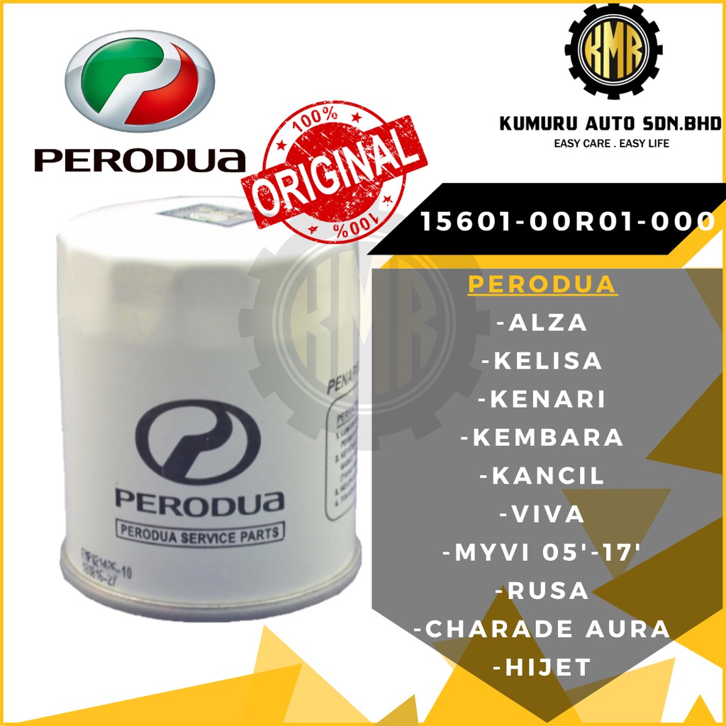 15601-00R01 Original Oil Filter Perodua Alza Myvi Old Myvi Lagi Best ...