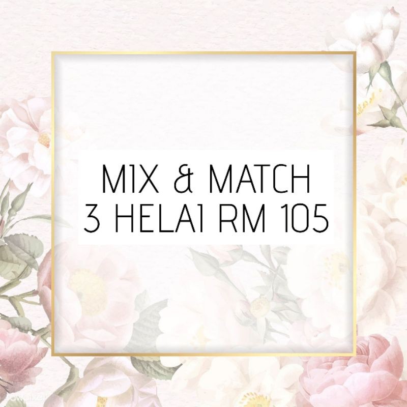 🔥 3 HELAI RM 105 🔥 Cloverush Faith Raya Karya Cinta Agung M slim (PEMBELIAN COMBO SAHAJA ...