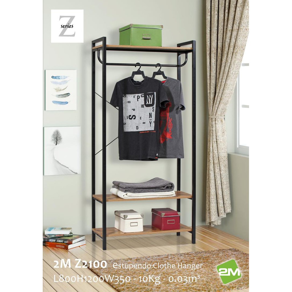 Cloth Hanger clothes hanging floor folding indoor single pole hanger ...