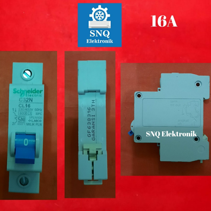 Mcb Schneider C32N 1 phase 16A | Shopee Malaysia