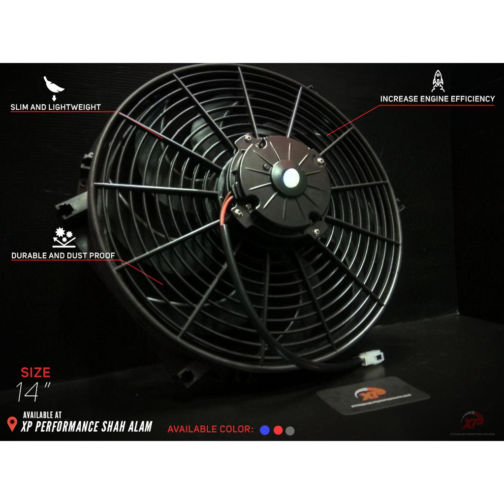 ORIGINAL READY STOCK SARD Racing Cooling Radiator Fan 14 Inch 12000 RPM ...