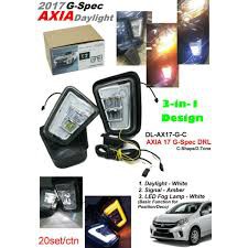 PERODUA AXIA G SPEC 2017 2018 Daylight Daytime DRL + Signal + Fog Lamp ...