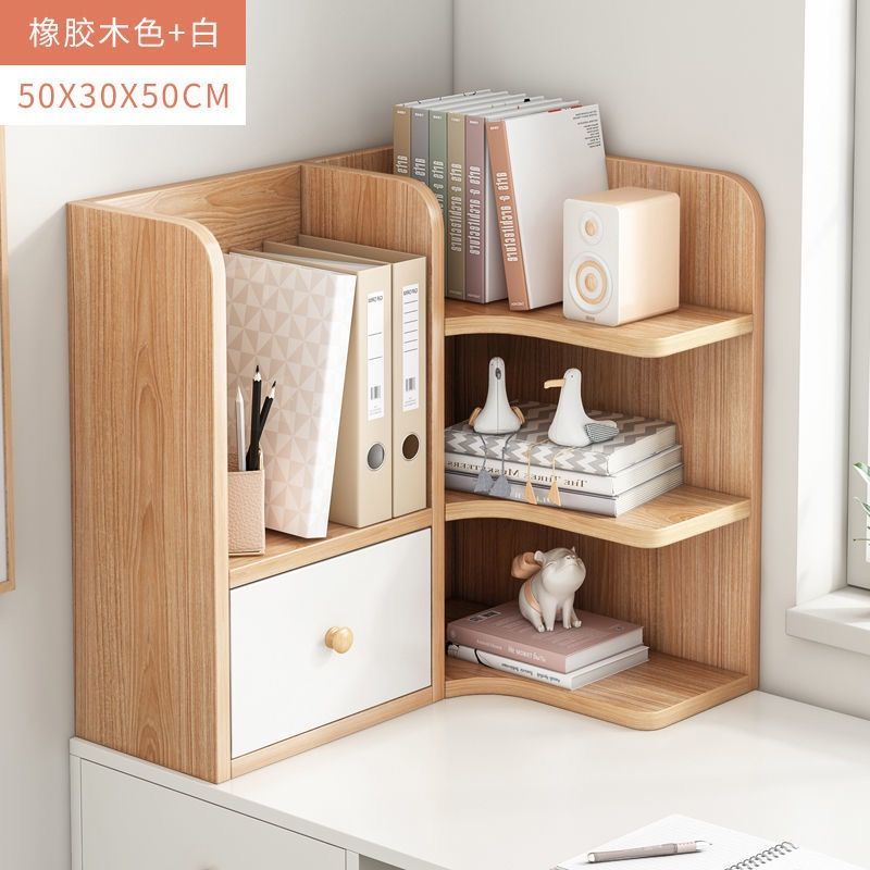 Corner Desktop Bookshelf Shelf Simple Storage Simple Organizing ...