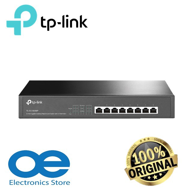 TP-LINK TL-SG1008MP Network 8 Port Gigabit Desktop/Rackmount Switch ...