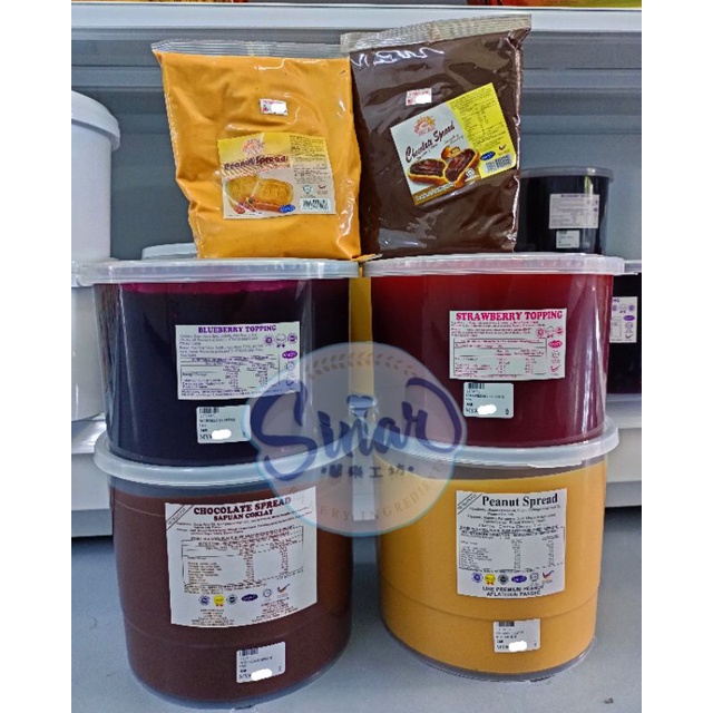🔥READY STOCK SPREAD JAM FILLING AND TOPPING PASTE 100% HALAL (1KG&5KG)🔥 ...