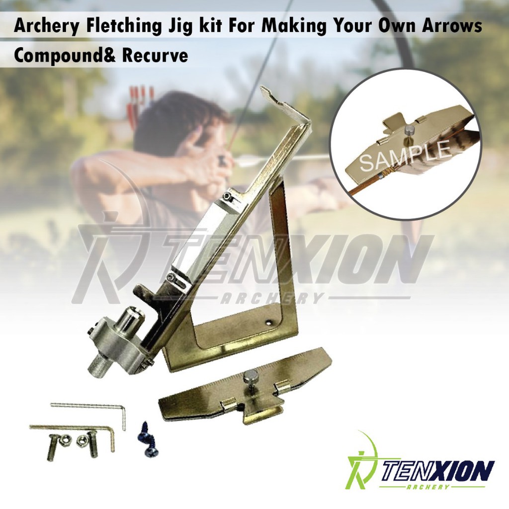 TenXion Archery High Quality Stainless Steel Arrow Fletching Jig Clamp ...