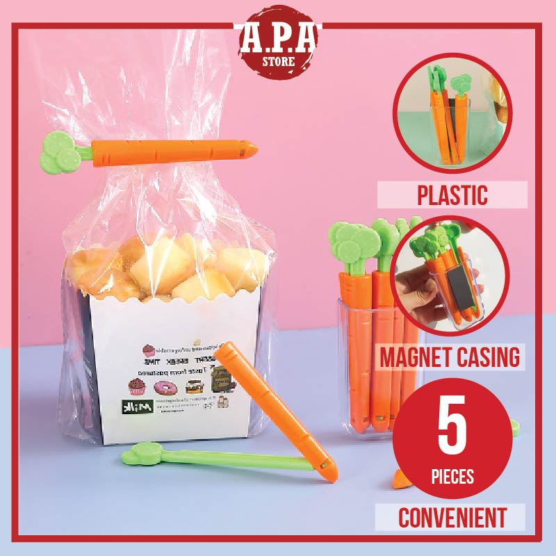 APA Food Clips Snack Sealing Carrot Clip Plastic Portable Seal Stick ...