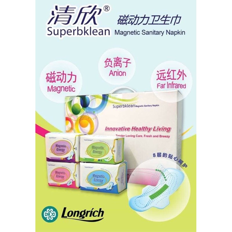 [READY STOCK] Longrich Superbkelan Magnetic Sanitary Napkin (Mixed ...