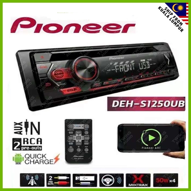 PIONEER CAR BLUETOOTH PLAYER MVH-S215BT DIGITAL MEDIA RECEIVER (KENWOOD / JVC / PIONEER ...