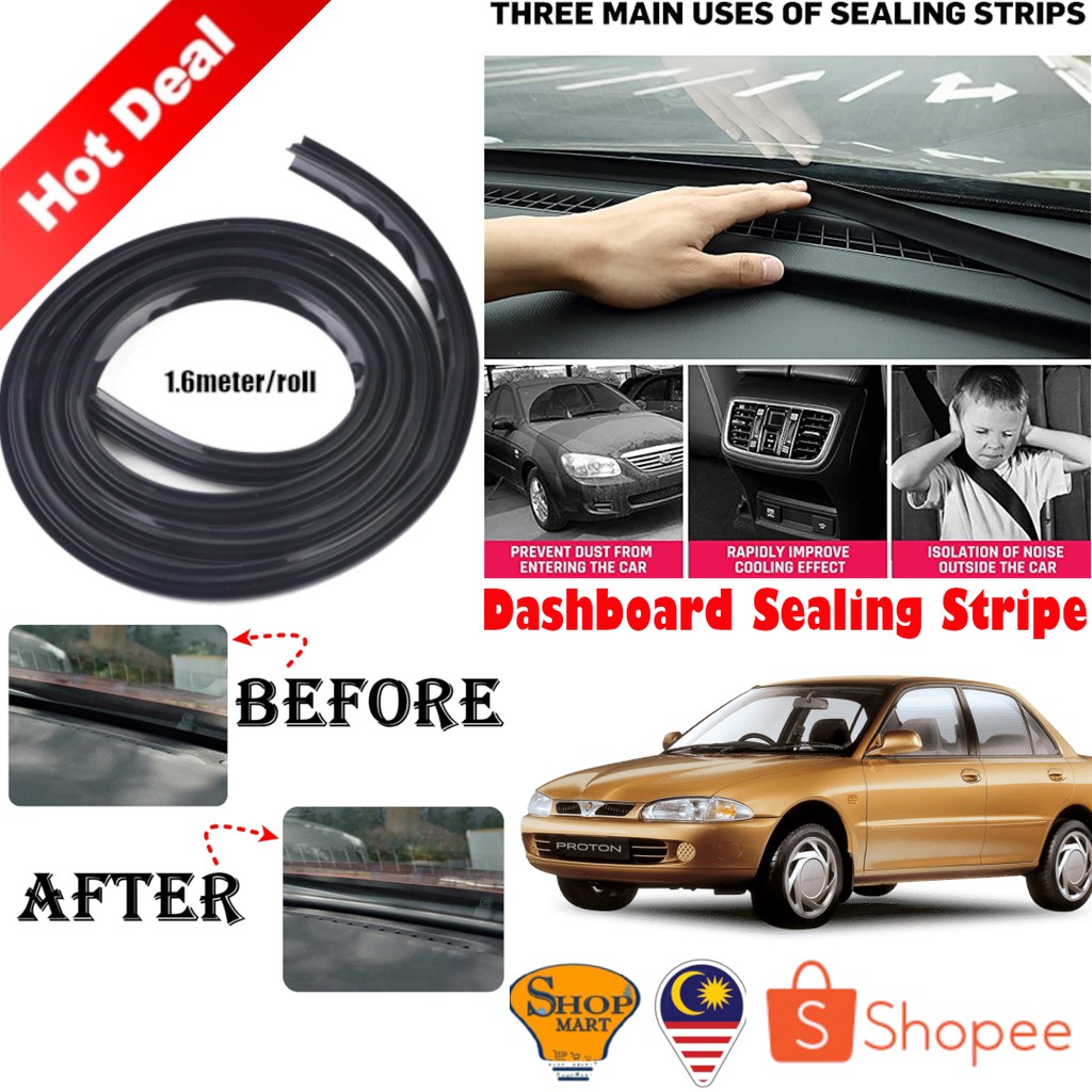 PROTON WIRA T-Shape Dashboard Rubber Seal Stripe Sound Proof Noise ...