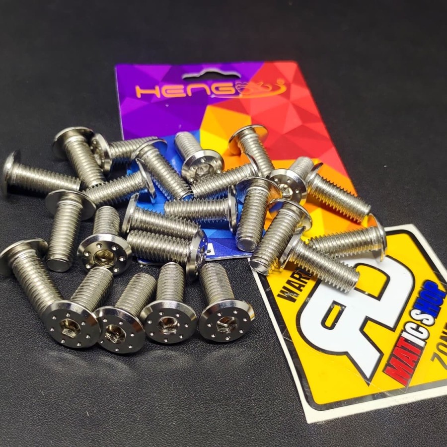 Flat and Thick Dotted Stainless Disc Bolts Yamaha HENG Model Lines ...