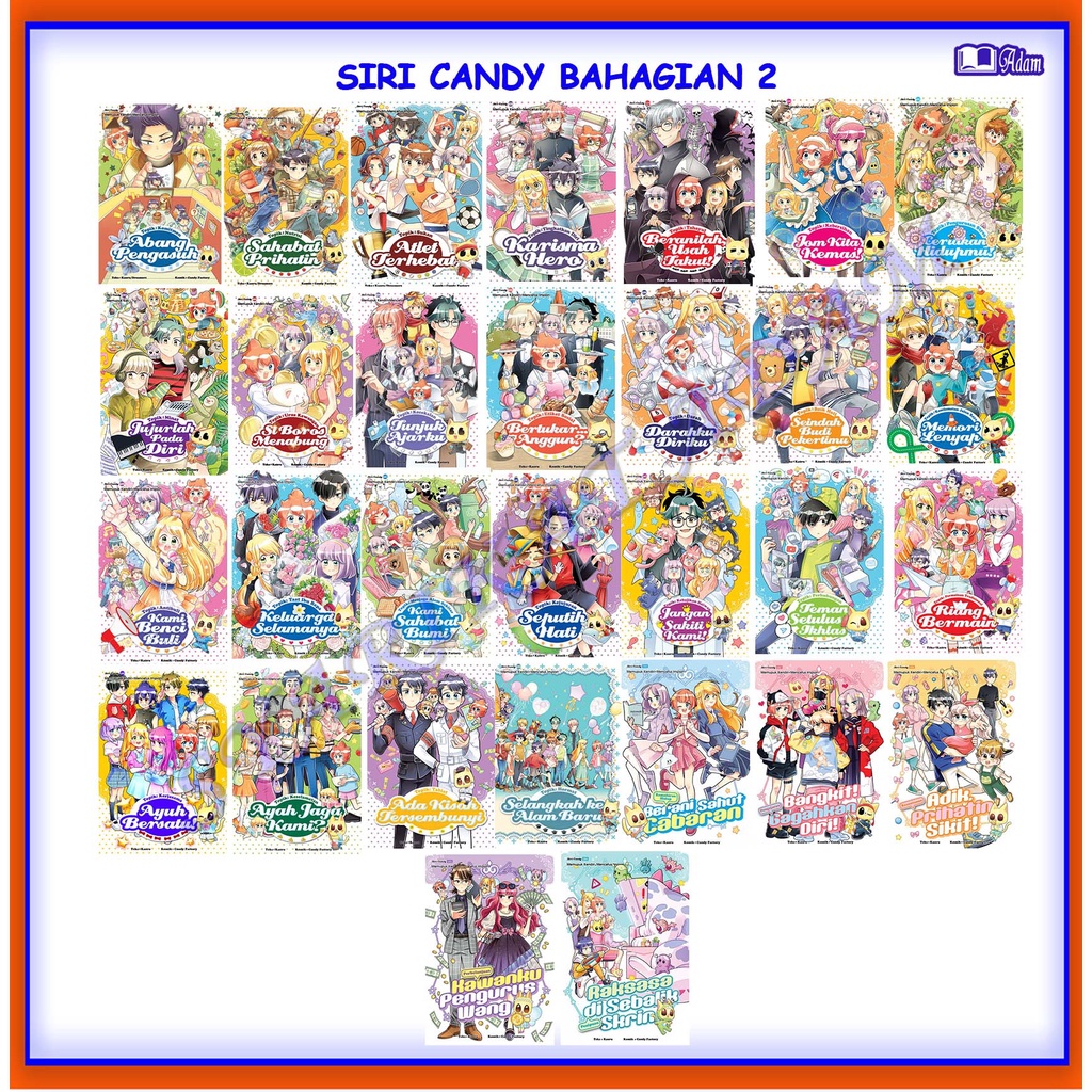 [ADM] KOMIK SIRI CANDY BAHAGIAN II (G25-G64) - KADOKAWA | Shopee Malaysia