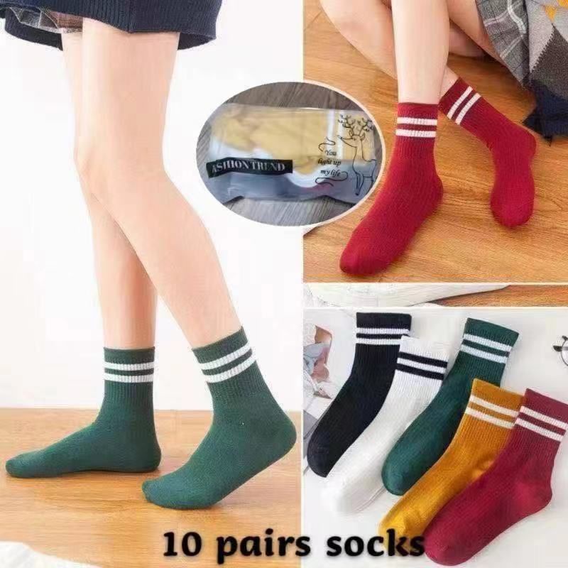 Korean Sock Stripe Design (1 Pair) | Shopee Malaysia