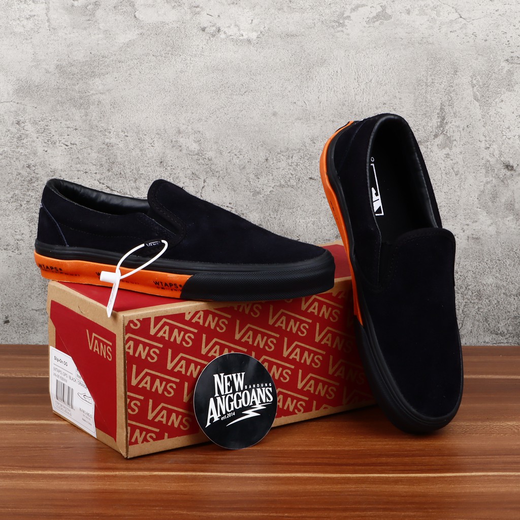 HITAM Vans Vault X WTAPS OG Classic LX GPS Black Black Orange DT Sepatu ...