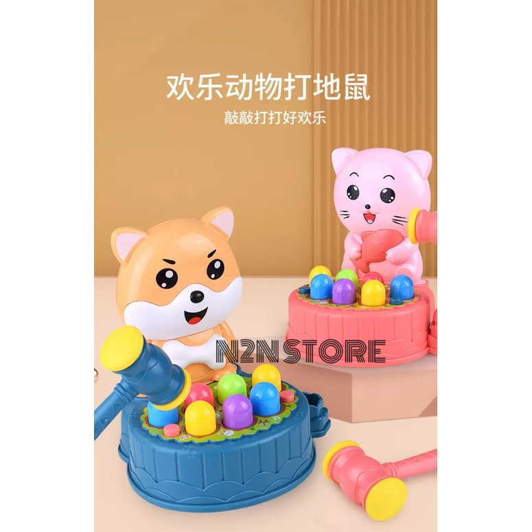 N2N Whack A Mole Hamster Toys for kids Hammer Games Montessori ...