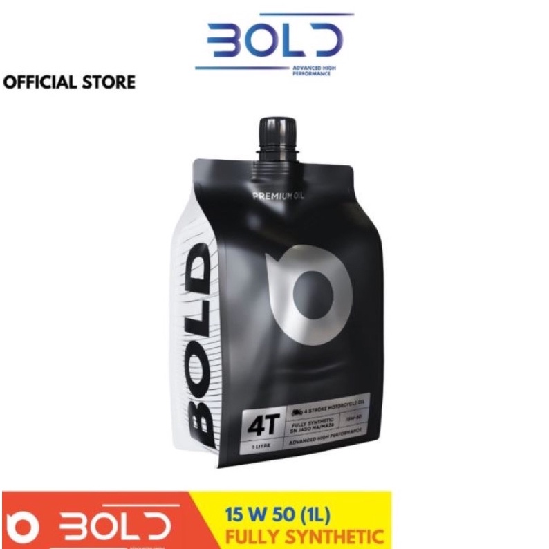 BOLD 4T 15w50 1L Fully Synthetic MA2 / SN Motorcycle Engine Oil ...