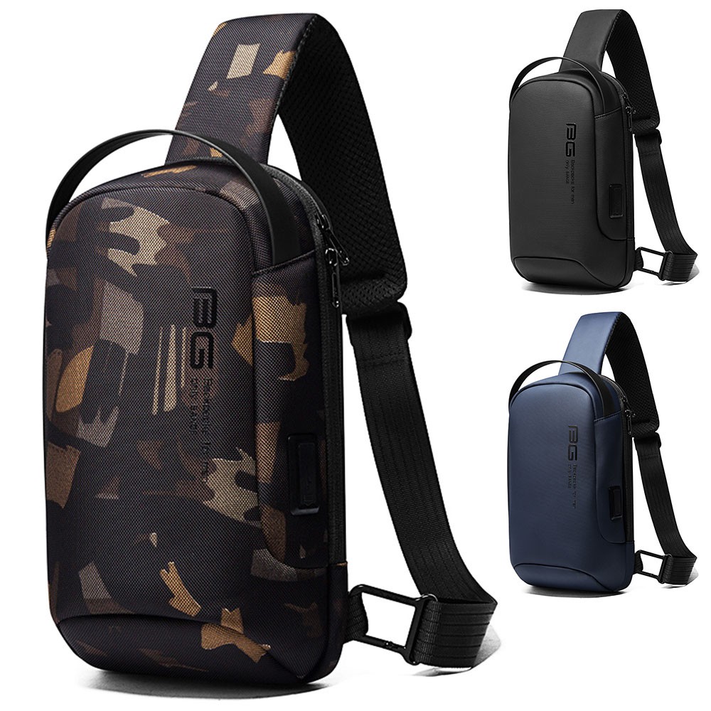 BANGE Waterproof Men Chest Bag Man Crossbody Bag Beg Dada Lelaki Beg ...