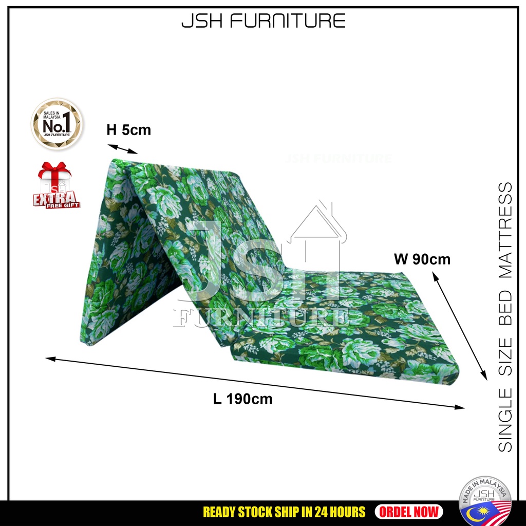Tilam Bujang JSH M6 - High Density Single Bed Mattress Single Foam ...