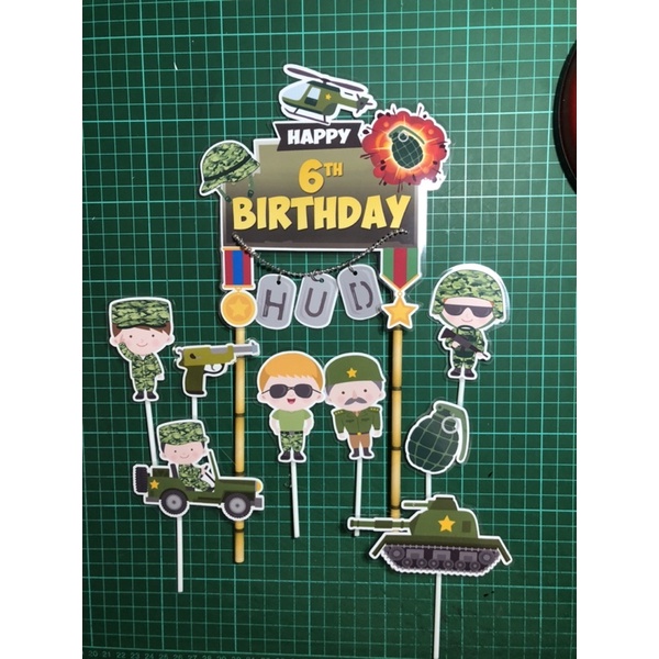 Army Cake topper set | Shopee Malaysia