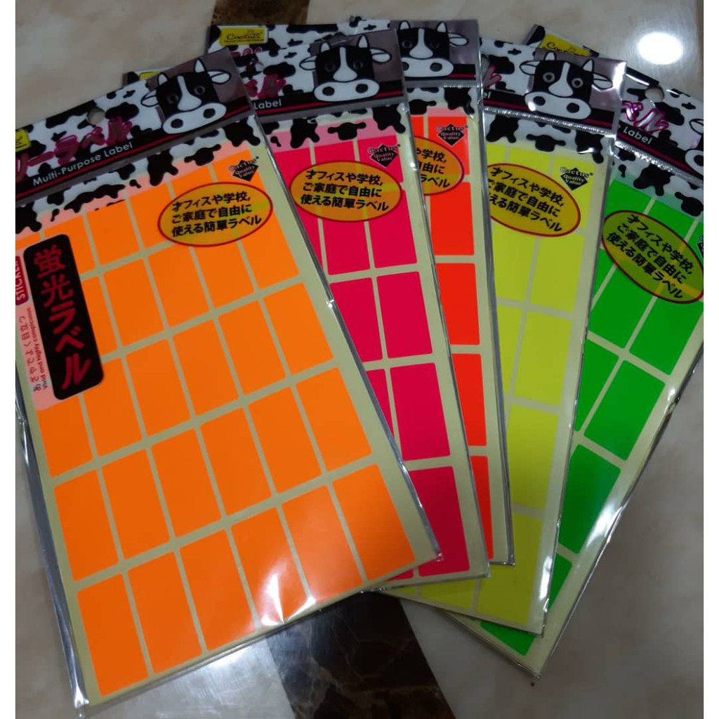 Cactus Multi-Purpose Label Sticker (19mm x 38mm) | Shopee Malaysia