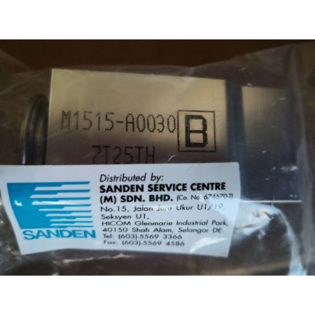 VIVA, AXIA, GEN2, PERSONA, PRRVE, EXORA BLOCK VALVE SANDEN ORIGINAL ...