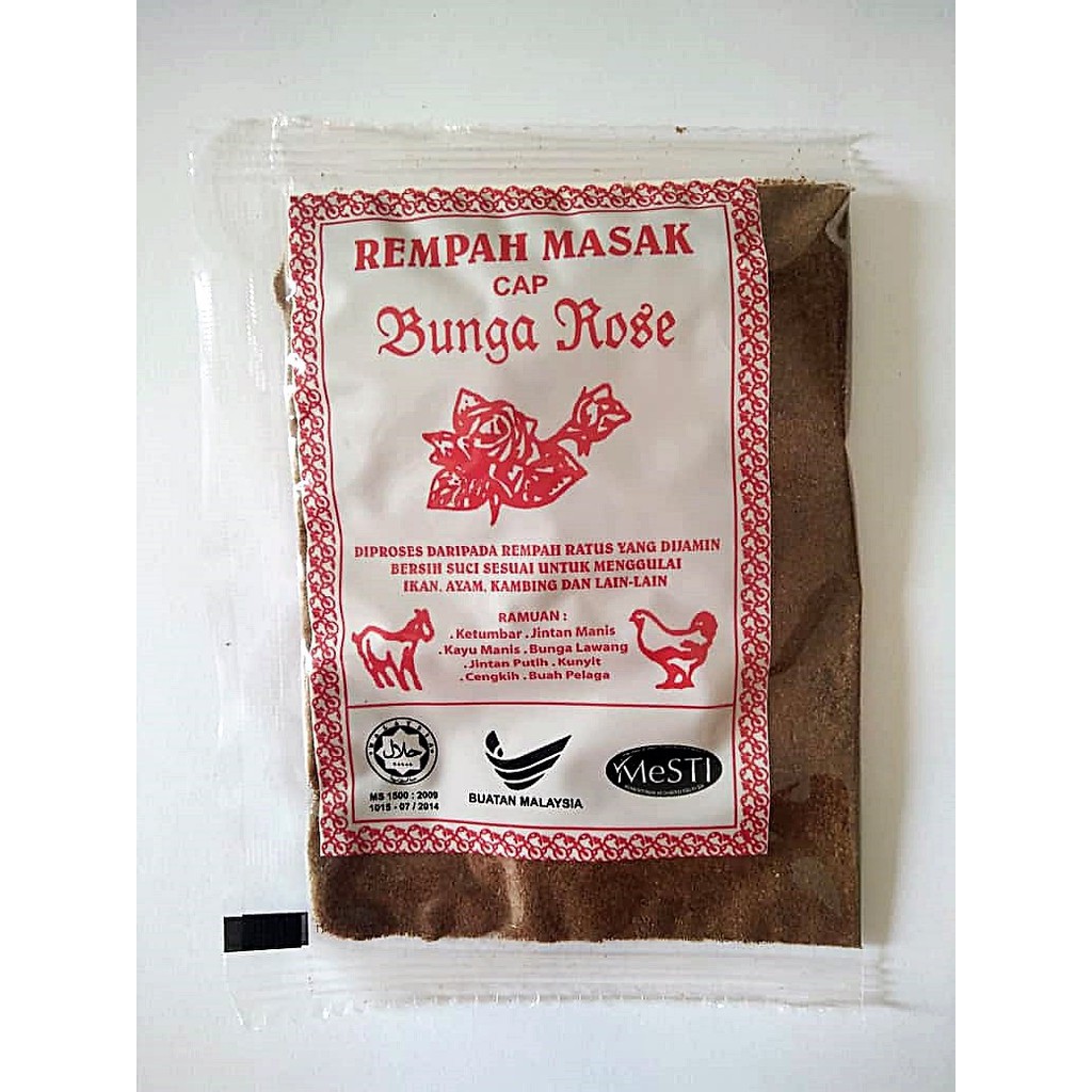 🔥PROMOSI RAYA🔥 REMPAH MASAK CAP BUNGA ROSE 12 GRAM - Rempah Tradisi ...