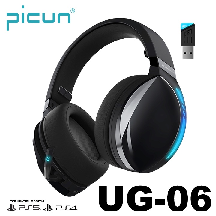 PICUN P80X/UG-05/BG-06/UG-06 Gaming Headset Dual Mode Wireless ...