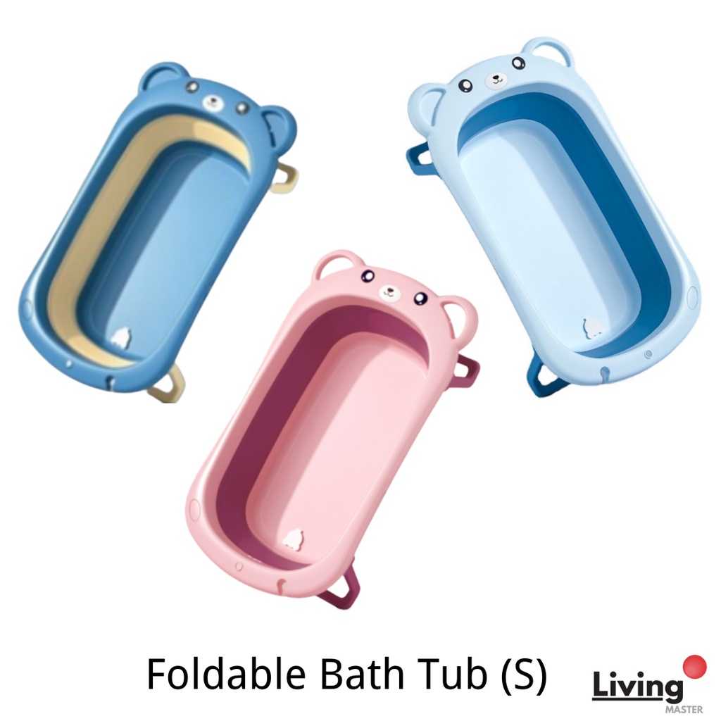 Foldable Bath Tub (Small/Large) Multiple Colour Baby Shower Tubs Bath ...