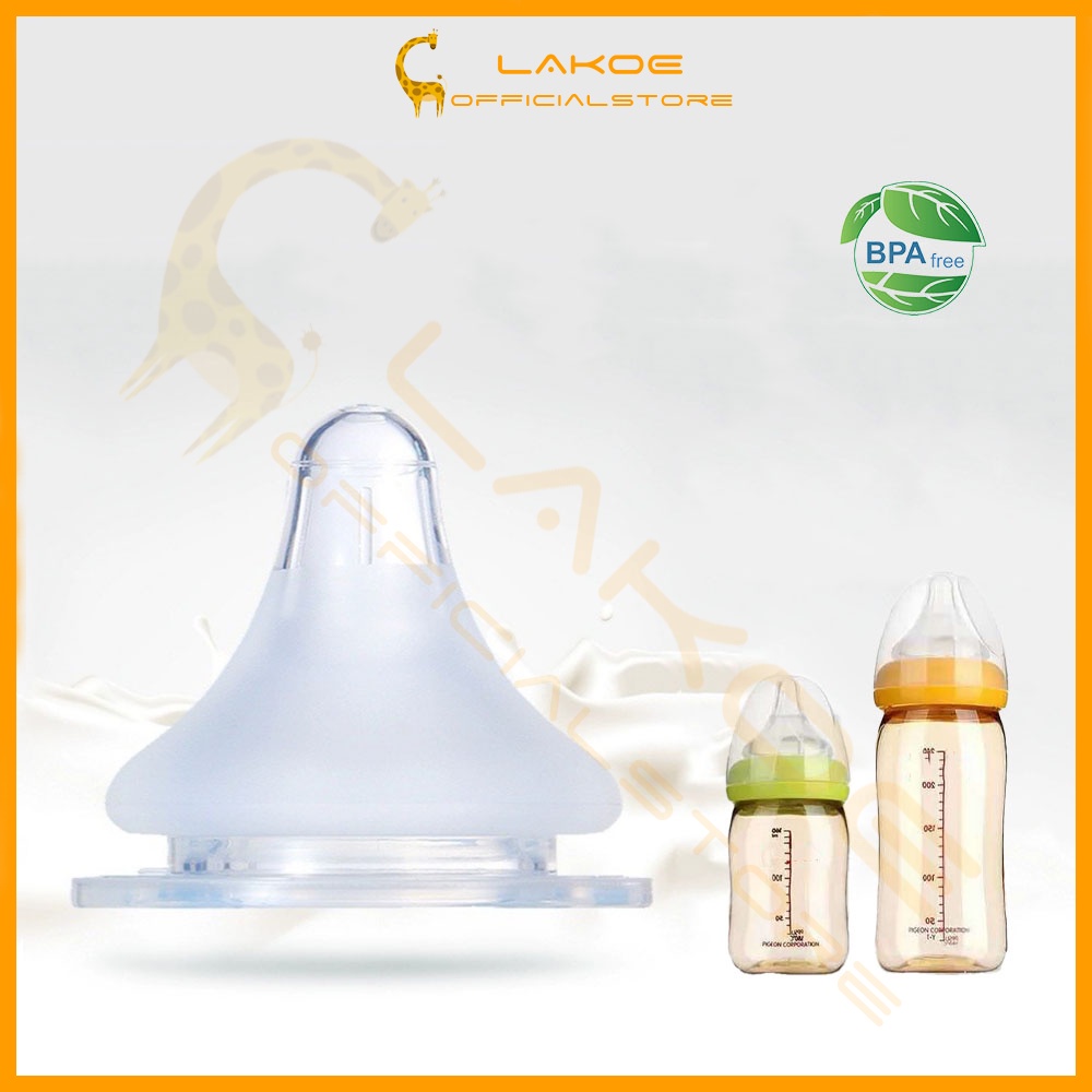 LAKOE 5CM Baby Puting Nipple for Wide Neck Bottle pacifier Replacement Baby Silicone Pacifier ...