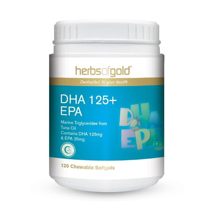 HERBS OF GOLD DHA 125+ EPA CHEWABLE 120's + 30's free | Shopee Malaysia