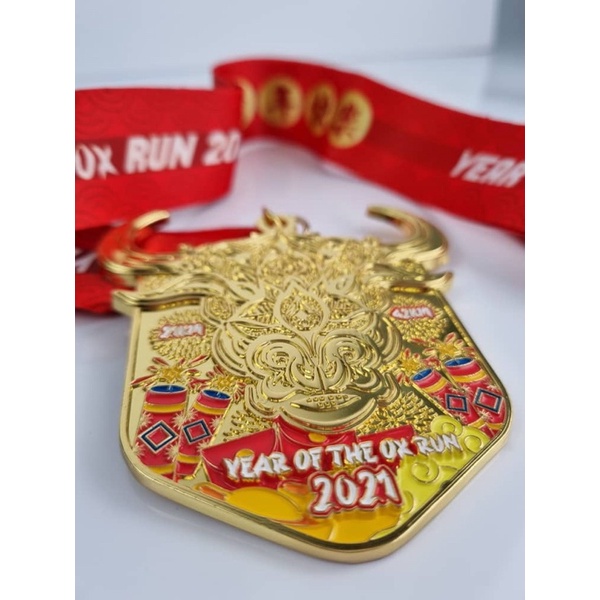 OX Run Chinese New Year Medal Run Running Medal Murah | Shopee Malaysia