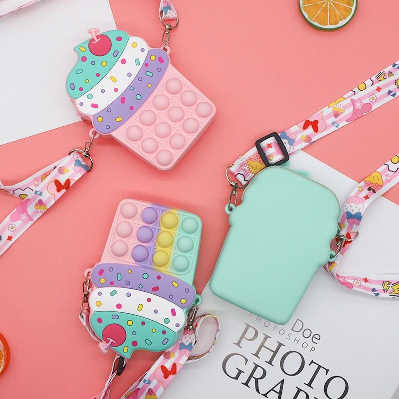 Children's pop it Bag/pop it ice cream Bag/popit Bag For Small Children ...
