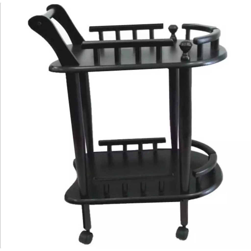 Wooden Trolly/Troly kayu/Letak minuman | Shopee Malaysia