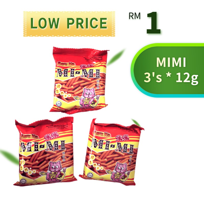 Malaysia Snacks【3-4's】-Supur Ring, MIMI, TAM TAM, Double Decker, NIPS ...