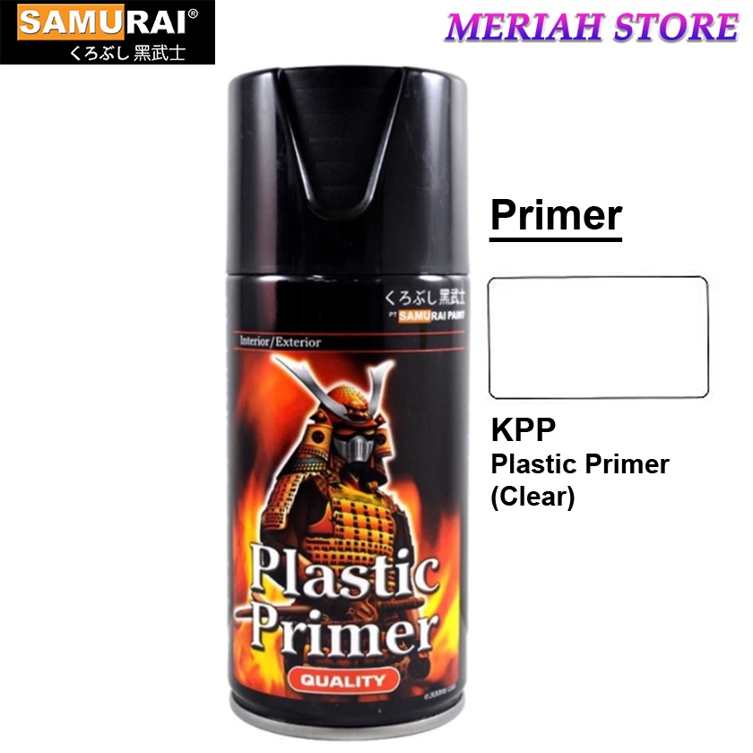 Samurai KPP Plastic Primer (Clear) Aerosol Spray Paint 300ml | Shopee ...