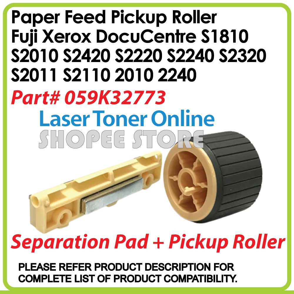 Paper Feed Pickup Roller Separation pad Fuji Xerox DocuCentre S1810 ...